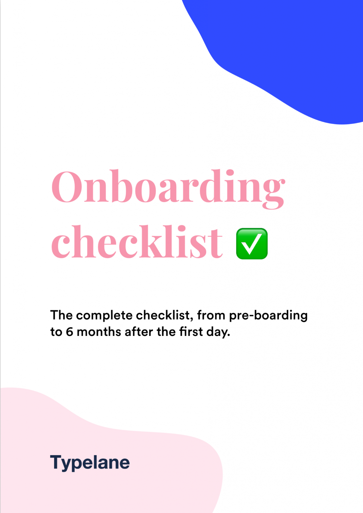 Employee Onboarding Checklist | Typelane